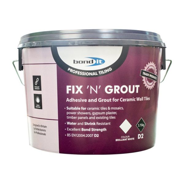 Bond It Fix-N-Grout Tile Adhesive & Grout 3.75kg - Tudors